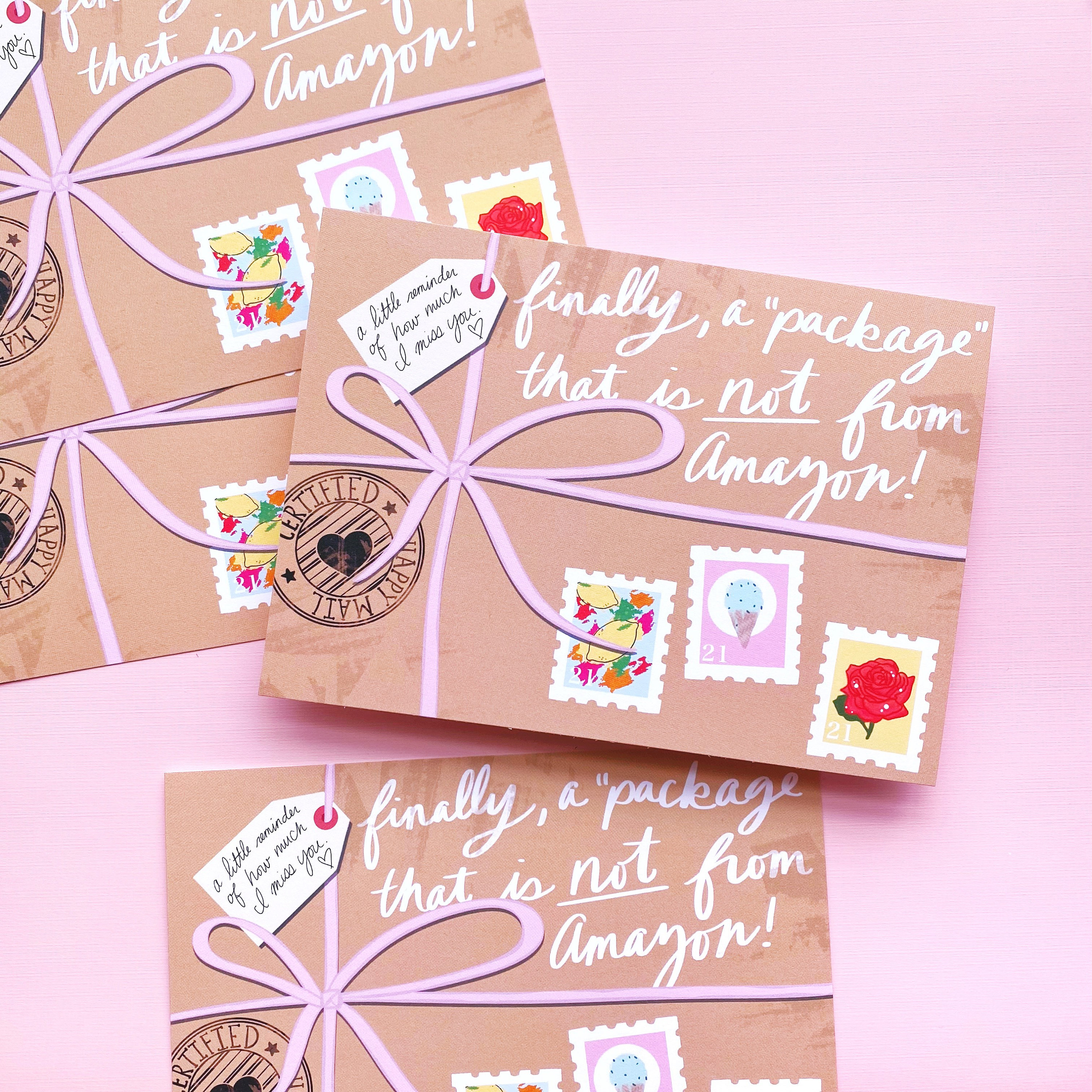 Paper & Party Supplies Hug Postcard Self Care Postcard Miss You ...