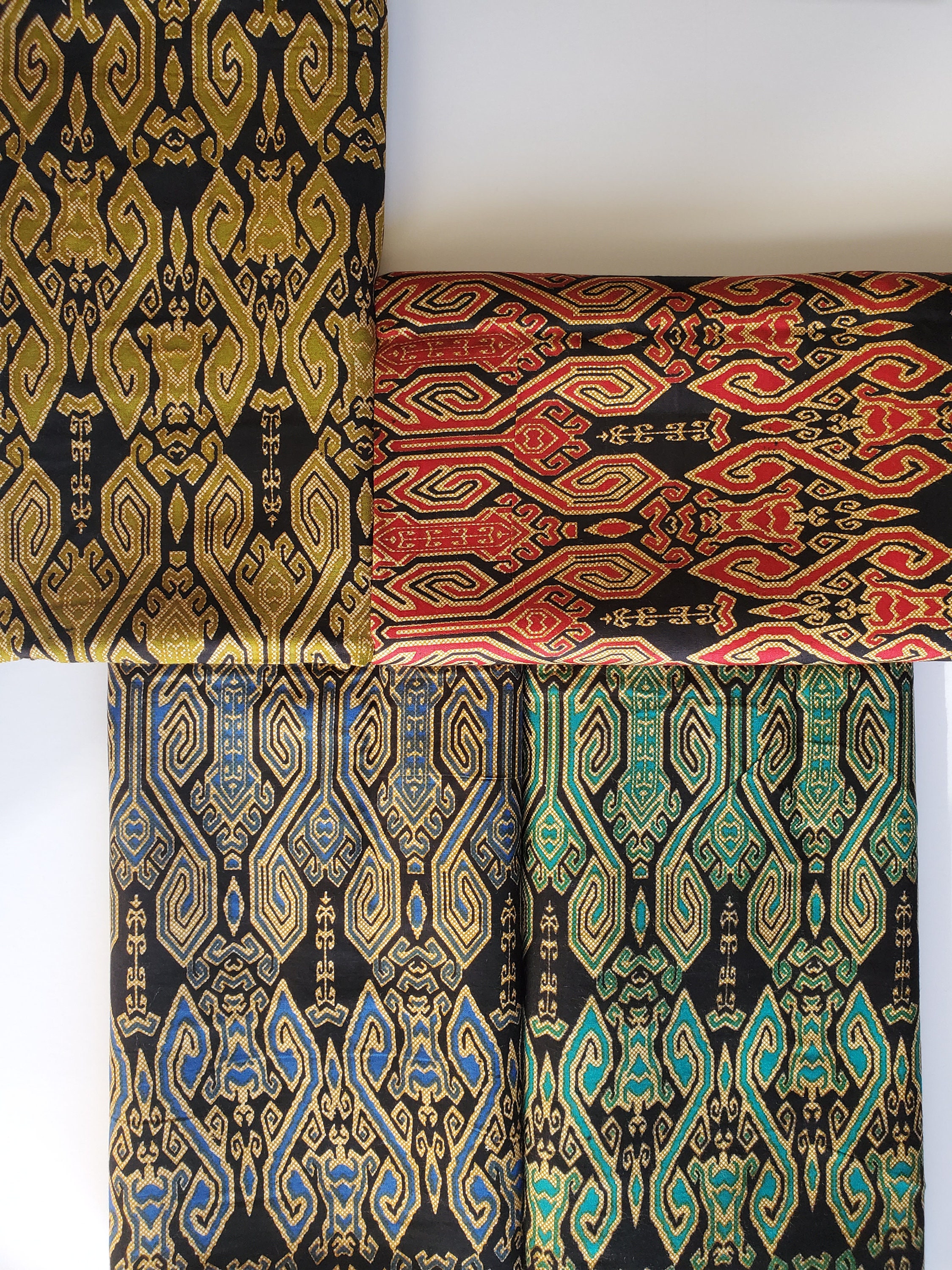 Borneo Batik Cotton | Unique Batik Prints | Multiuse | Craft | Blue ...