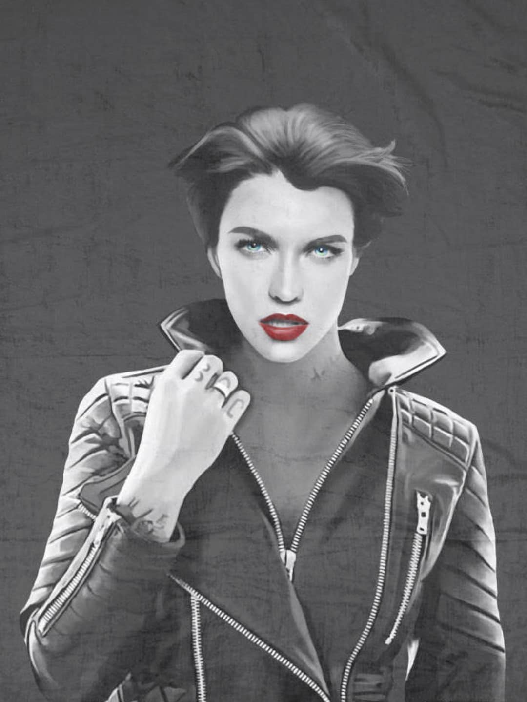 Lovely Ruby Rose Custom Background Color Ultra Soft Plush Fleece ...