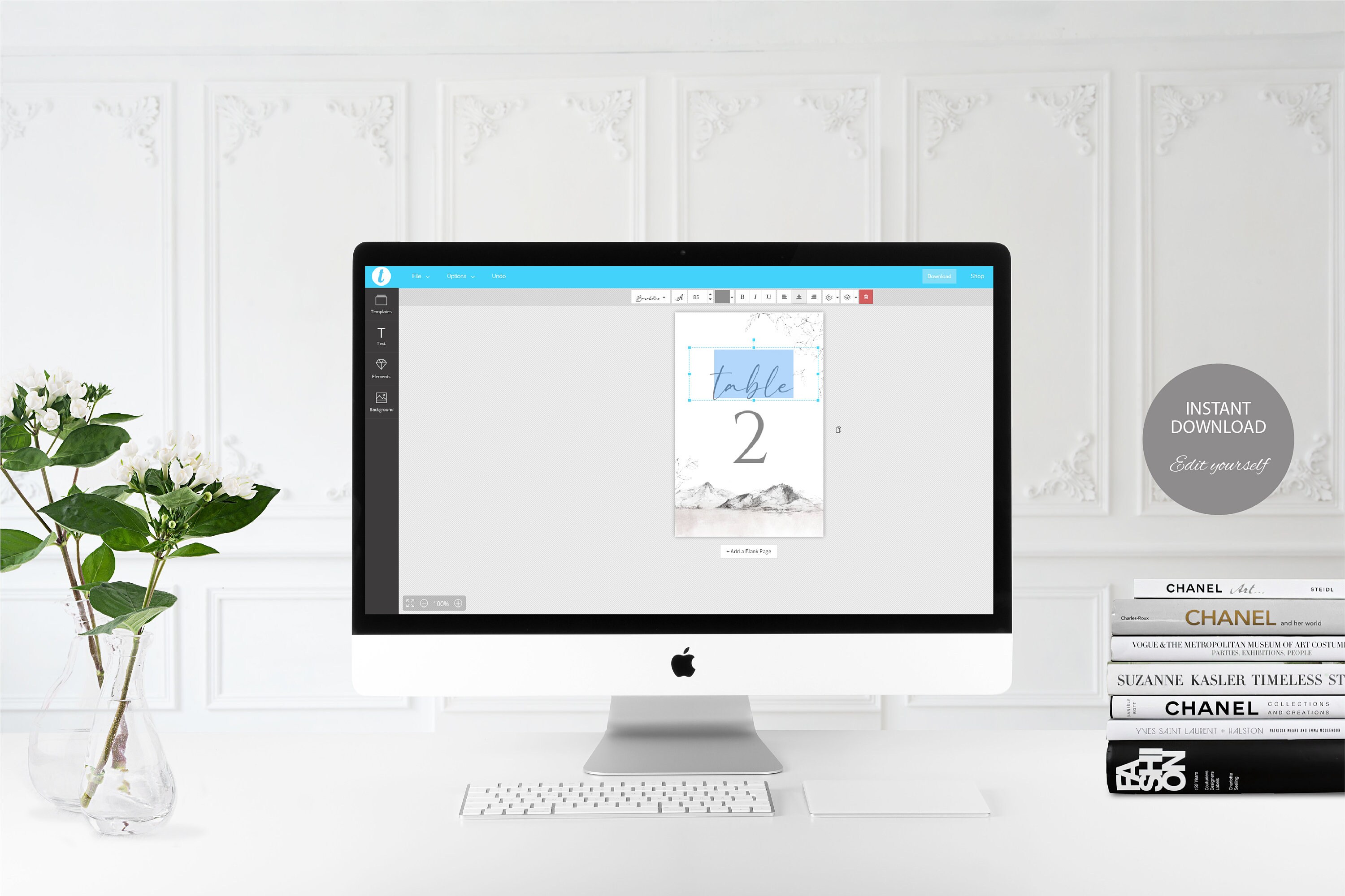 Table Number Template Instant Download Fully Editable - Etsy