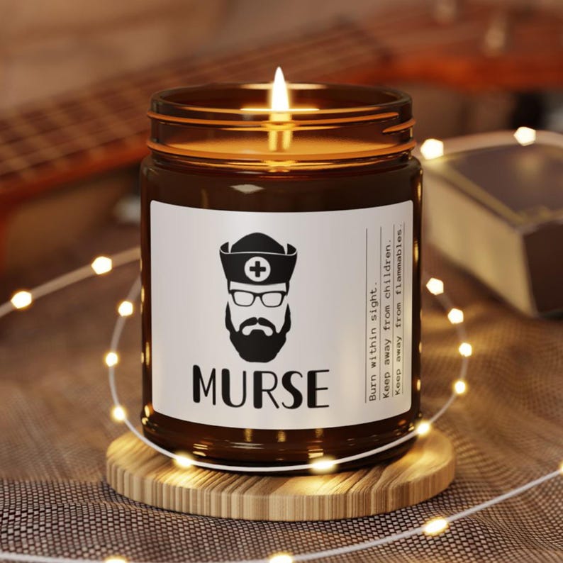 Murse Soy Candle, Funny Gift for Male Nurse, Medical Graduation, Nurses ...