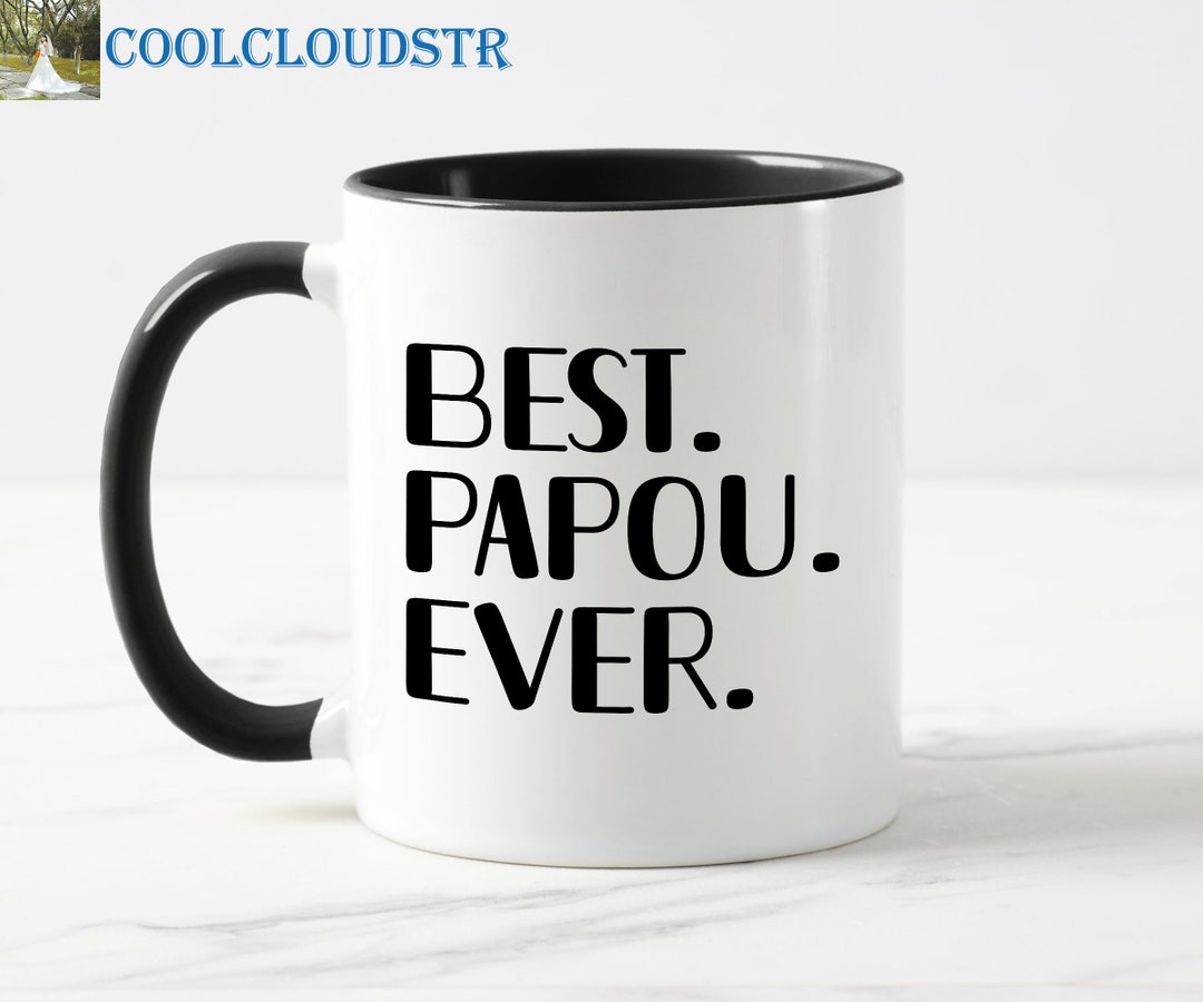 Greek Grandpa Coffee Mugs, Best Papou Ever, Father's Day Gift for Greek ...