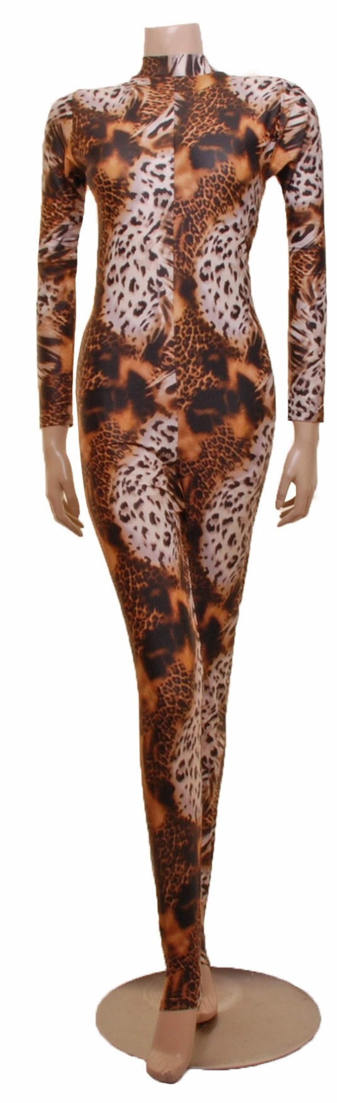 Catsuit Bodysuit Long Sleeves Bodysuit Animal Safari Elsa - Etsy