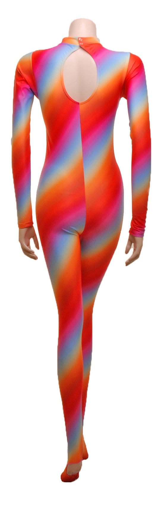 Rainbow Print Catsuit Jumpsuit Unitard Bodysuit Long Sleeves - Etsy