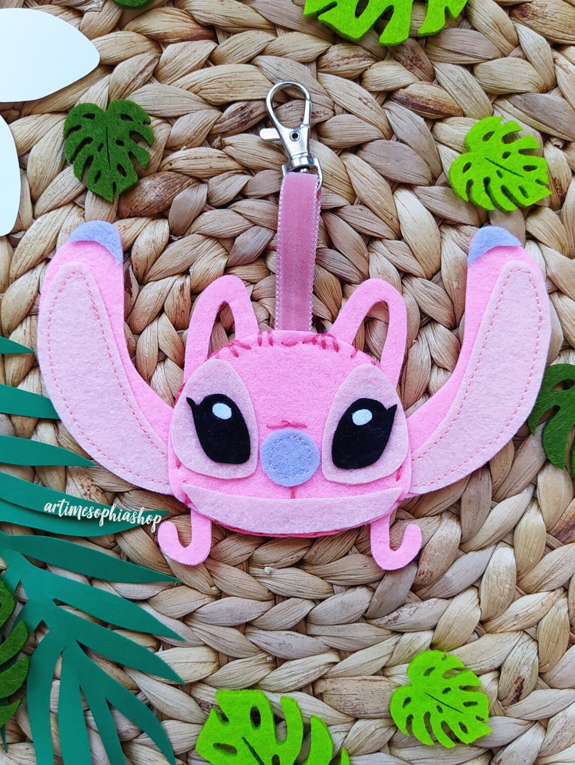 Stitch and Angel Disney Keychain Lilo and Stitch Felt - Etsy