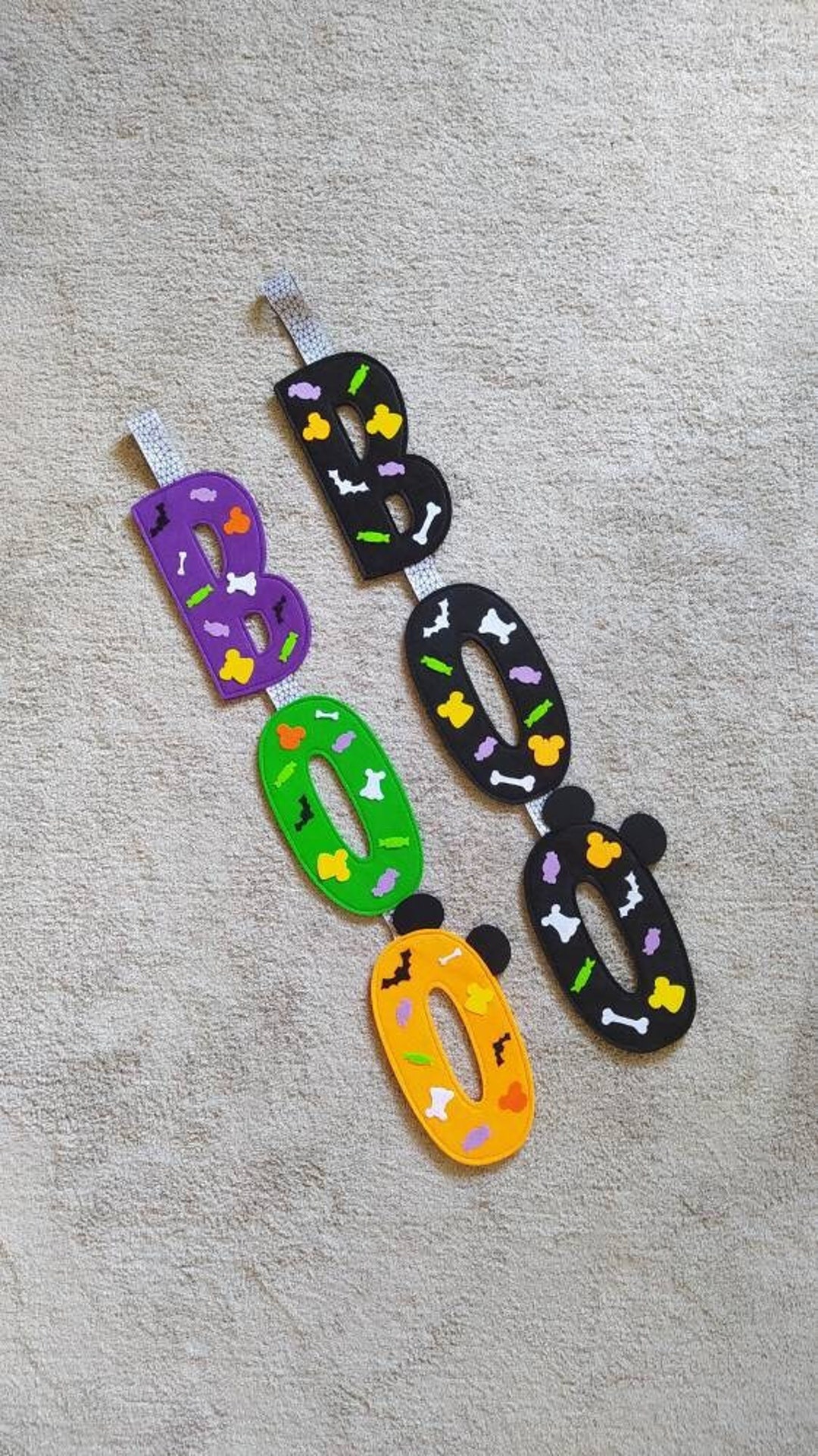 Halloween Disney Hanging Boo Sign Ornament Garland Banner Decor Home ...