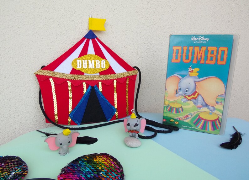 Dumbo Felt Purse Disney Dumbo Wallet Clutch Crossbody Bag - Etsy