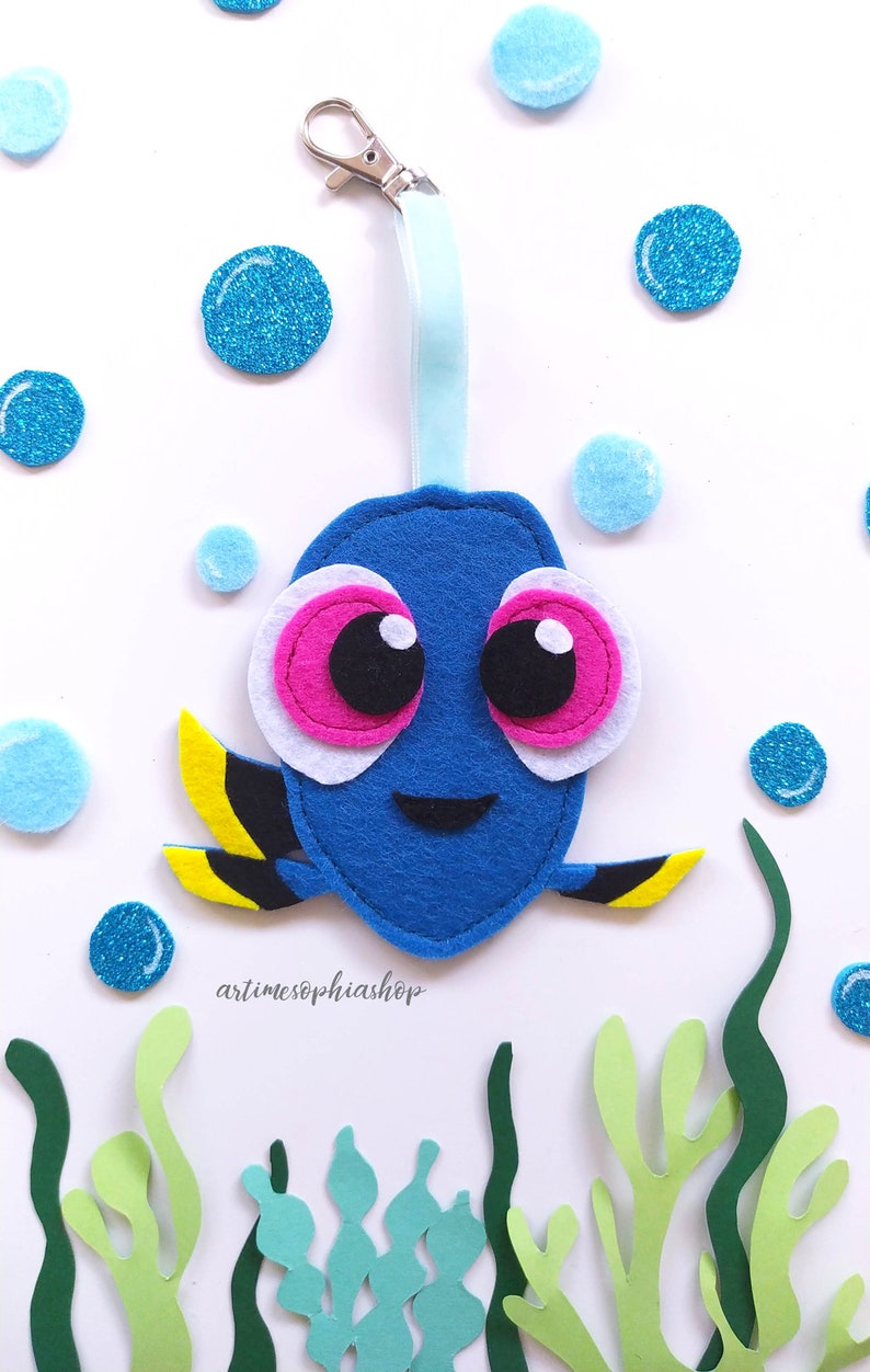 Ocean Friends Nemo, Dory and Pearl Disney Keychain, Fish Ornament ...