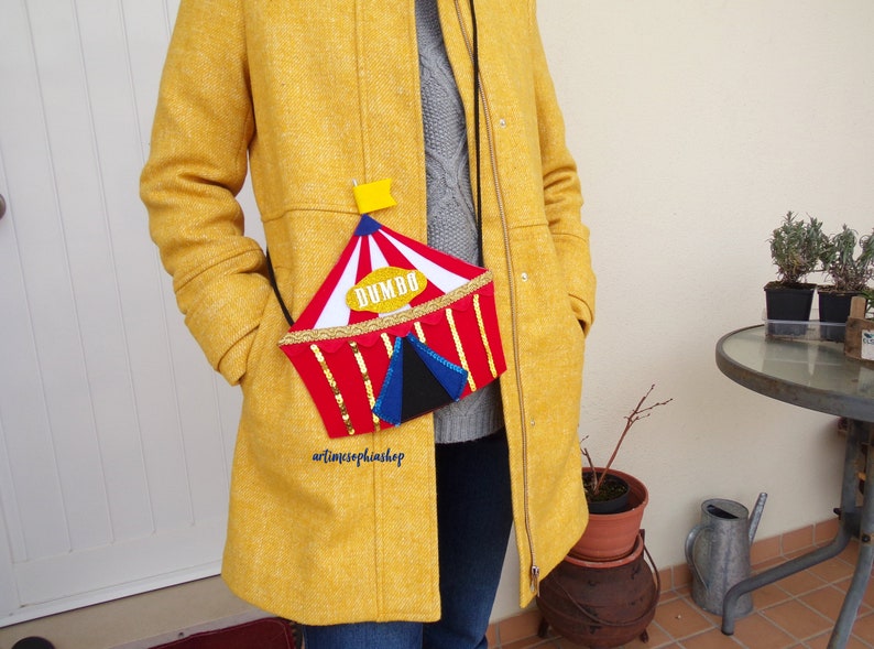 Dumbo Felt Purse Disney Dumbo Wallet Clutch Crossbody Bag - Etsy