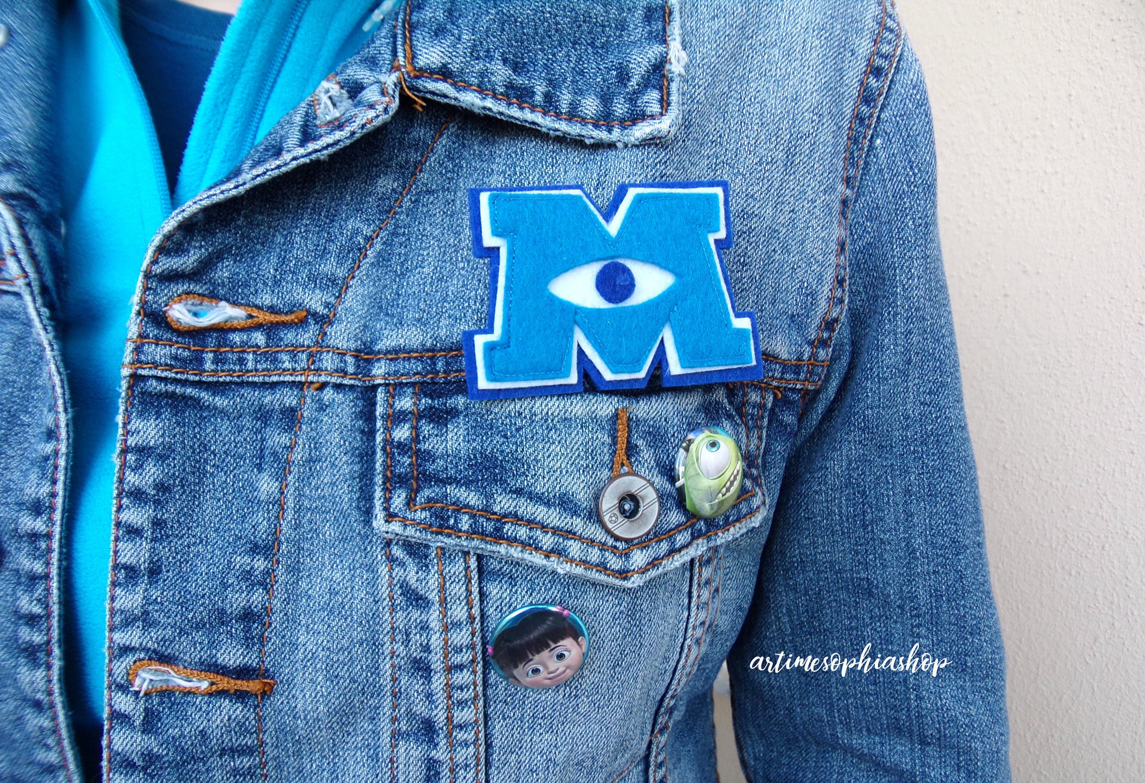 Monsters Inc Pin Patch Disney, Monsters Inc. Logo Felt Patch Disney ...