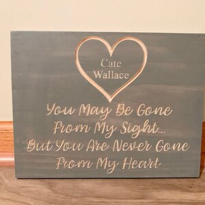 Gone Too Soon Sign, Rest in Peace Sign, RIP Sign, Heart Sign, Custom ...