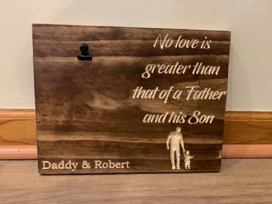 Father & Son Sign, Custom Wood Sign - Etsy