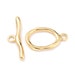 Large Oval Toggle Clasp 18k Real Gold Plated, Toggle Clasp, DIY Jewelry ...