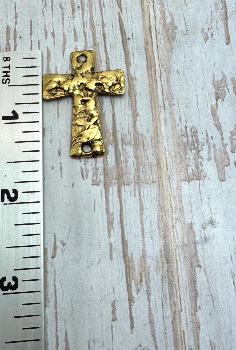 Large Cross Connector, Antiqued 18k Gold Plated Pendant,diy Jewelry ...