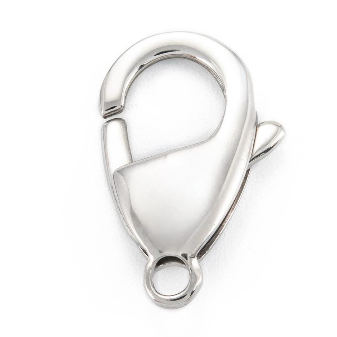 21mm Lobster Claw Clasps,304 Stainless Steel, Large Silver Clasp,bulk ...
