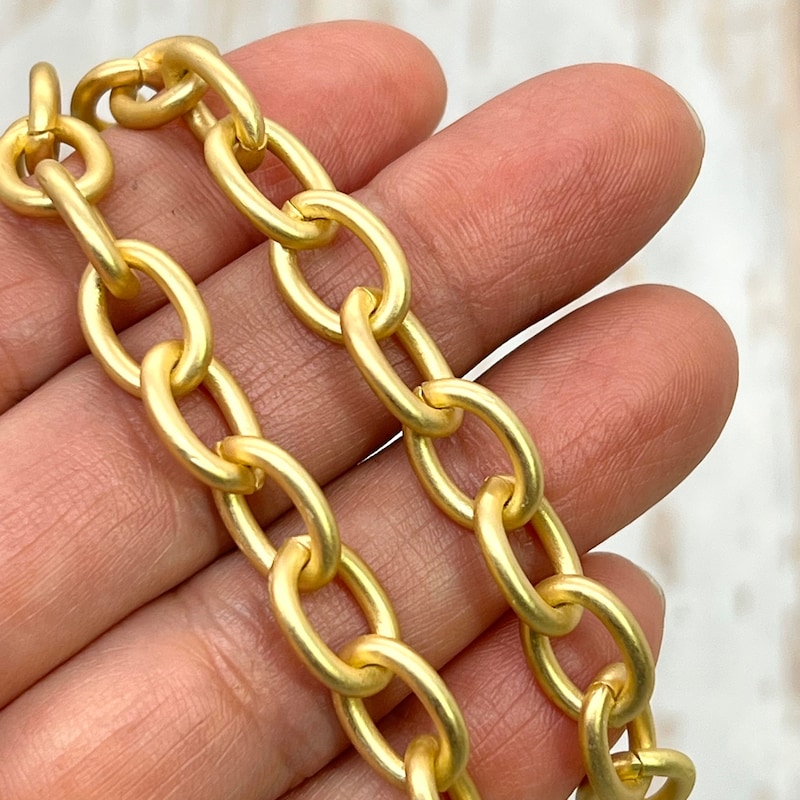 Chunky Gold Chain Matte - Etsy