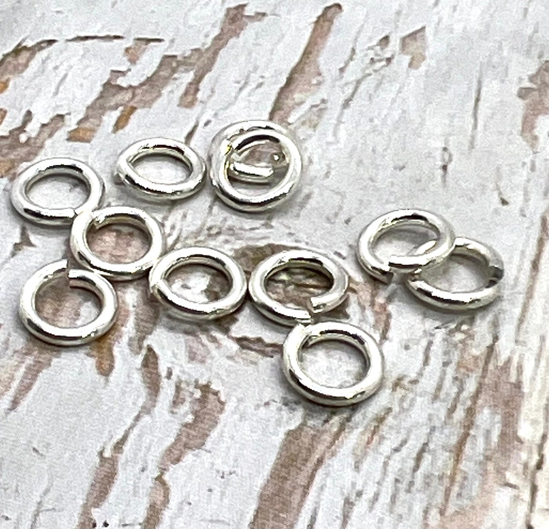 6mm 18ga Sterling Silver Small Jump Ring, Unsoldered Small 18 Gauge 1 ...