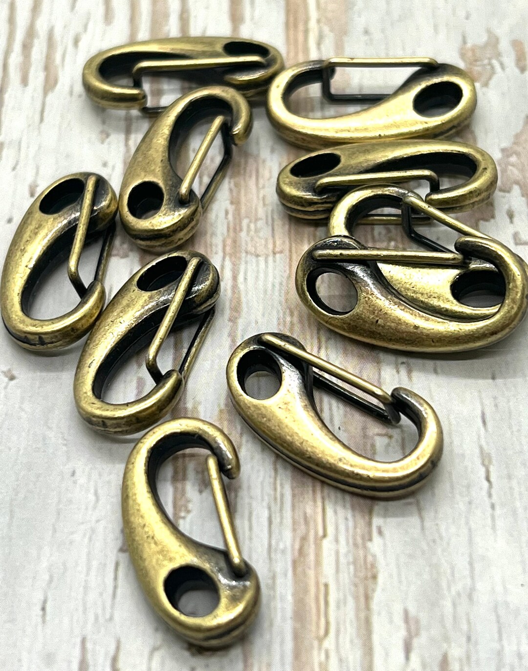 Antique Brass Clip Lobster Clasp, 25mm, 1 Inch, Brass Clasp, Large ...