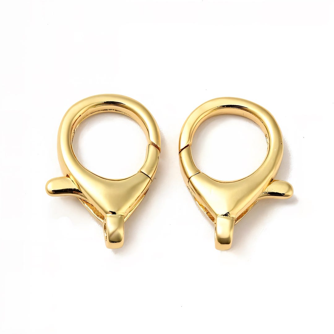 20mm Lobster Clasp, Shiny 18k Gold Plated,gold Findings, DIY Jewelry ...