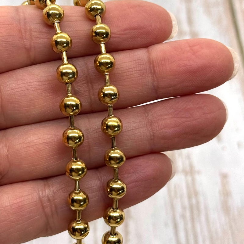 Ball Chain Gold Plated - Etsy