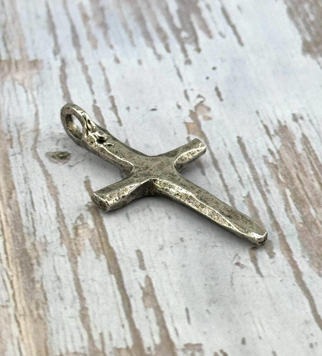 Large Rustic Cross Charm,antiqued Pewter,silver Findings,diy Jewelry ...