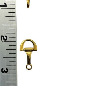 Equestrian Horse Snaffle Clasp,18k Gold Plated Stainless Steel, Ion ...