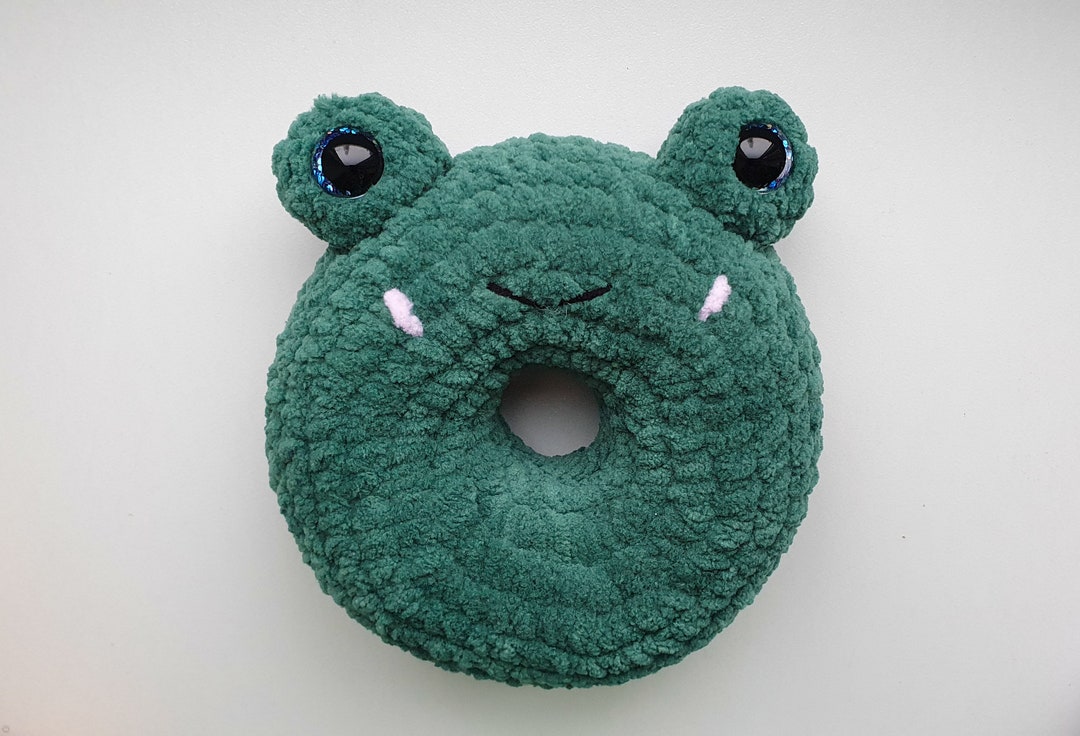 Donut Frog Amigurumi / Crochet Donut Frog / Donut Frog Plushie / Gift ...