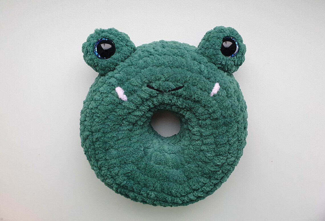 Donut Frog Amigurumi / Crochet Donut Frog / Donut Frog Plushie / Gift ...