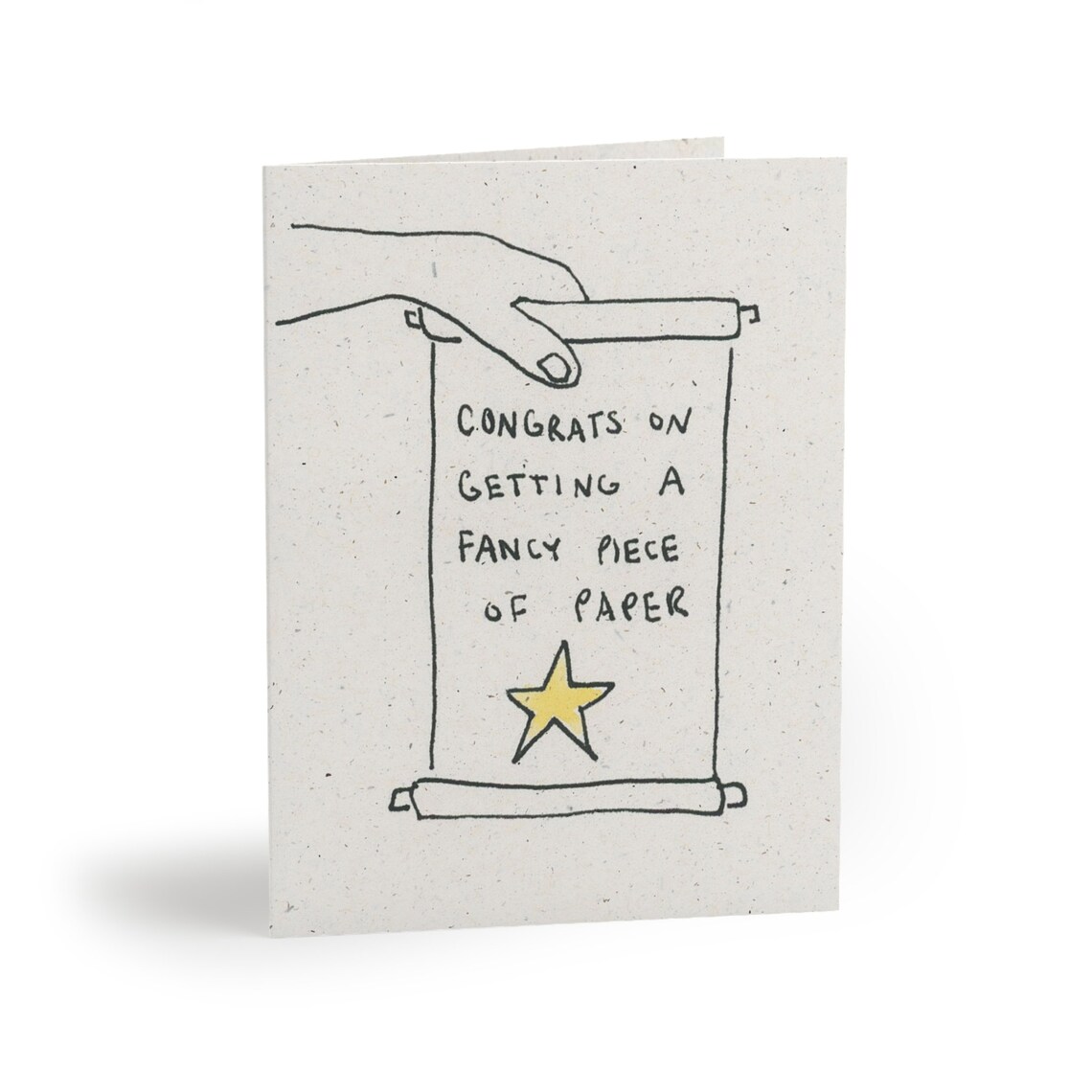Congrats on Getting a Fancy Piece of Paper Card / Funny Graduation Card ...