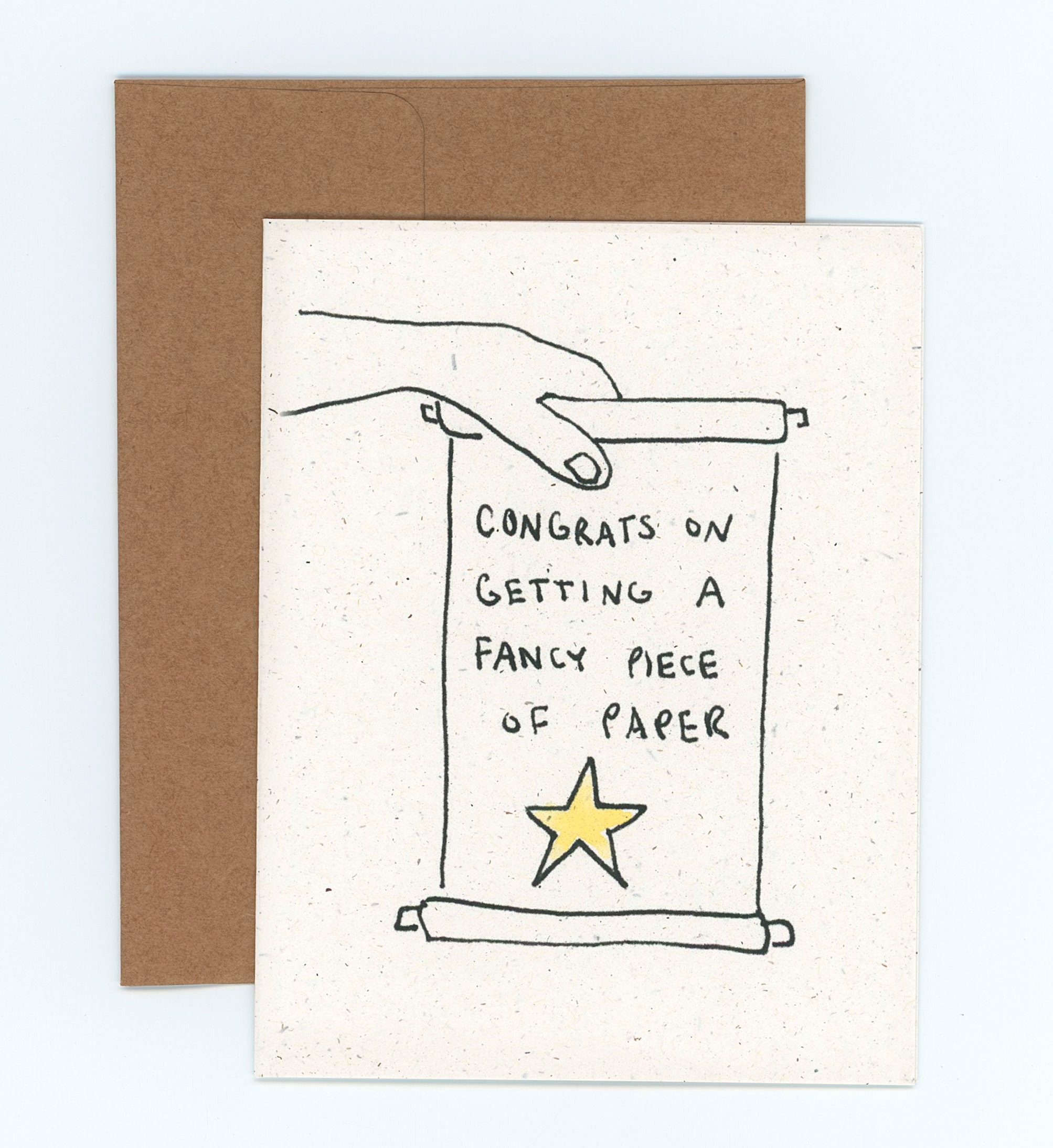 Congrats on Getting a Fancy Piece of Paper Card / Funny Graduation Card ...