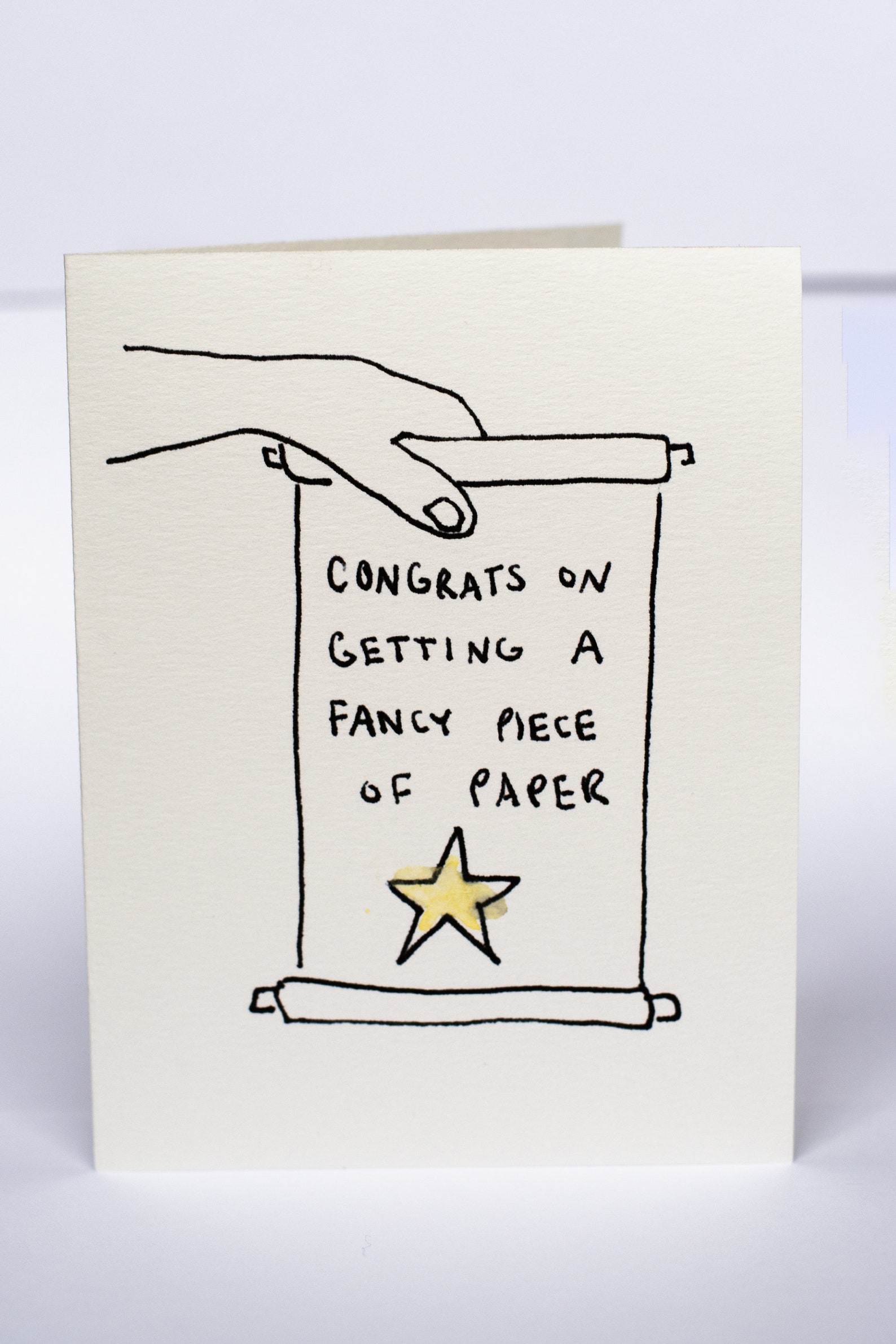 Congrats on Getting a Fancy Piece of Paper Card / Funny Graduation Card ...