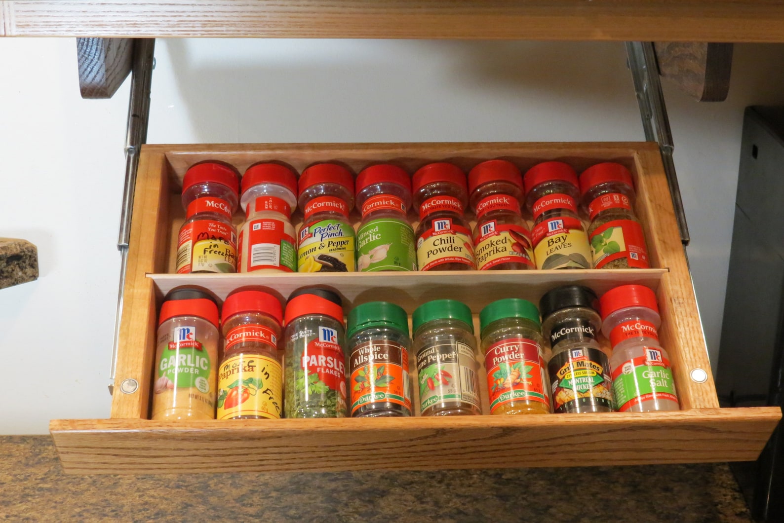 Under Cabinet Drop Down Spice Rack - Etsy