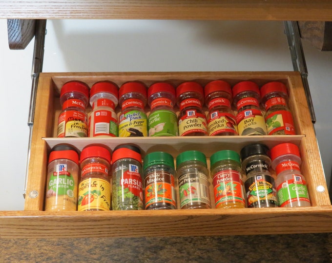 Under Cabinet Drop Down Spice Rack - Etsy