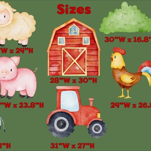 Farm Animals Cutouts Set, Ranch Animals Party, Barnyard Birthday Prop ...