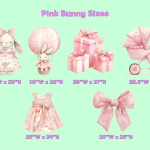 Pink Bunny Baby Shower, Cutout Standee, Personalized Baby Shower Decor ...