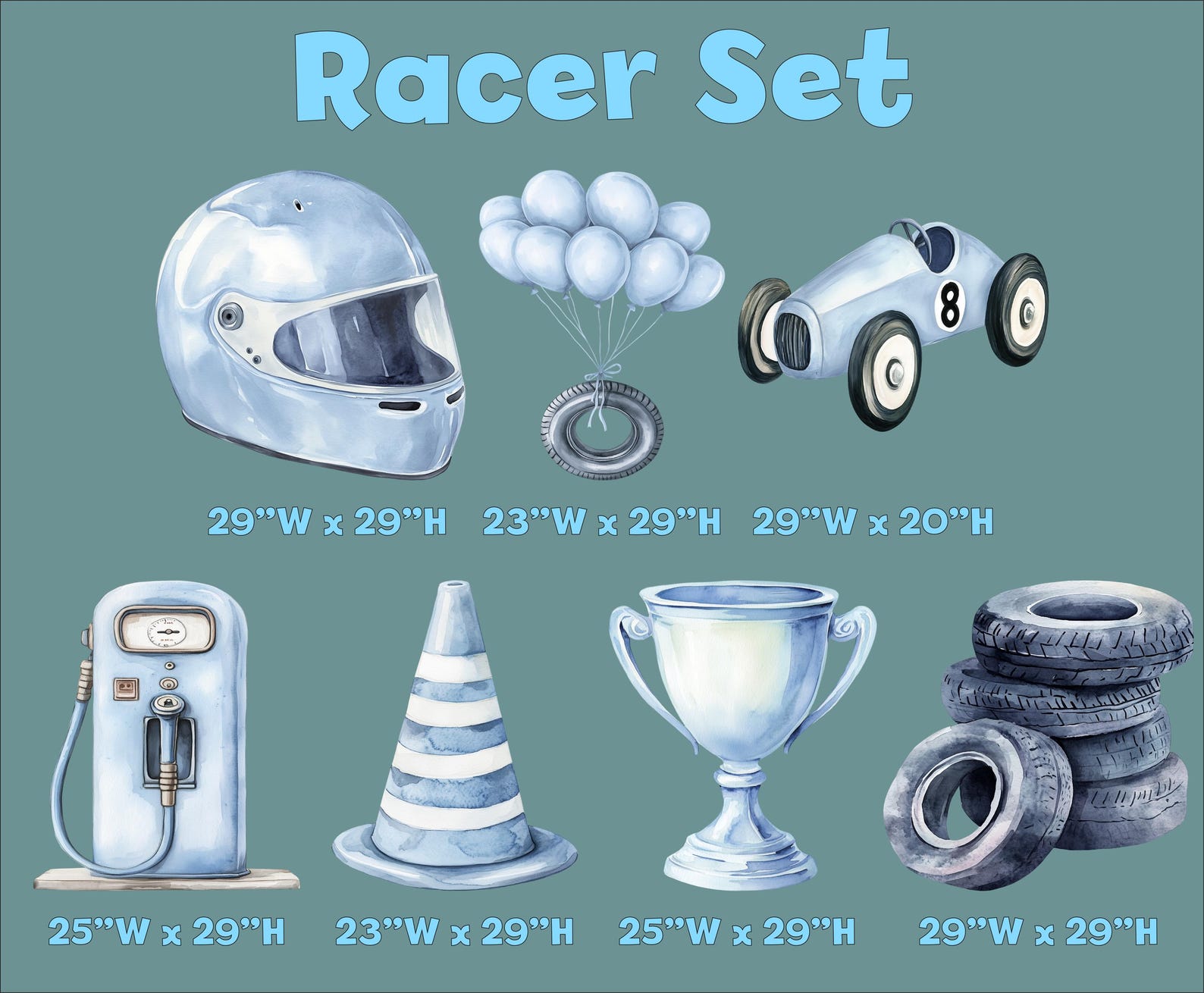 Blue Racer Cutouts, Race Car Cutout, Little Racer, Two 2 Fast Birthday ...