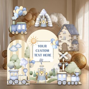 Train Birthday Party Cutout, Boys Birthday, Train Backdrop, Choo Choo I ...