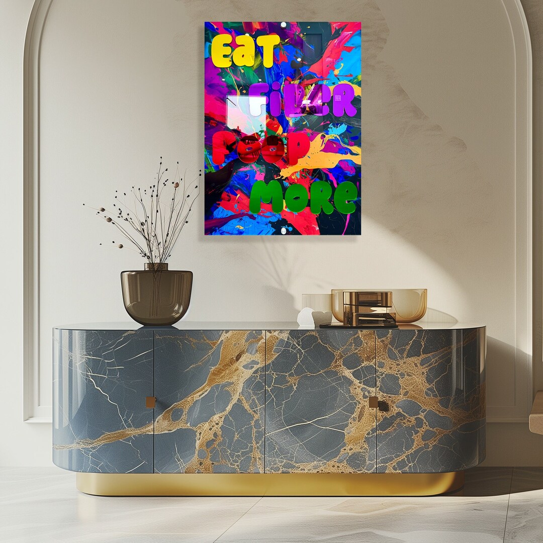 Eat Fiber Poop More Funny Wall Art, Trendy Wall Art, Wall Sculpture ...