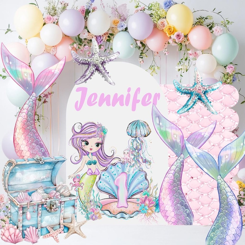 Mermaid Backdrop - Etsy