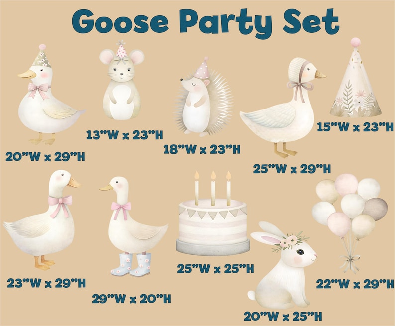 Silly Goose Baby Shower Theme, Silly Goose Cutout, Silly Goose Birthday ...