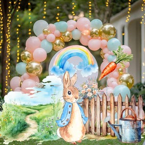 Peter Rabbit Cut Out SET Decoration, Rabbit Baby Shower Decor, Backdrop ...