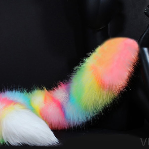 Pink Fox Tail - Etsy