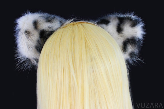 Snow Leopard Ears And Tail