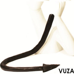 Devil Tail Clip on Tail Cosplay Tail Black Cat Tail Devil Costume Tail ...