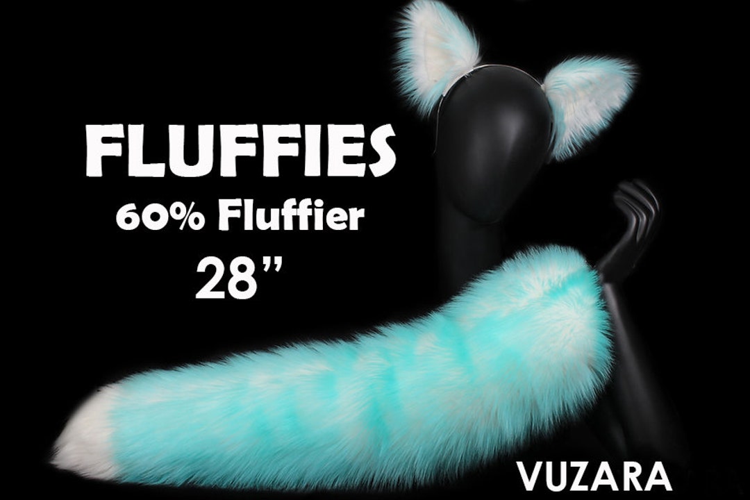 Fox Tail and Ears Set Cat Tail and Ears Set FLUFFIES Tail Fox Ears Cat ...
