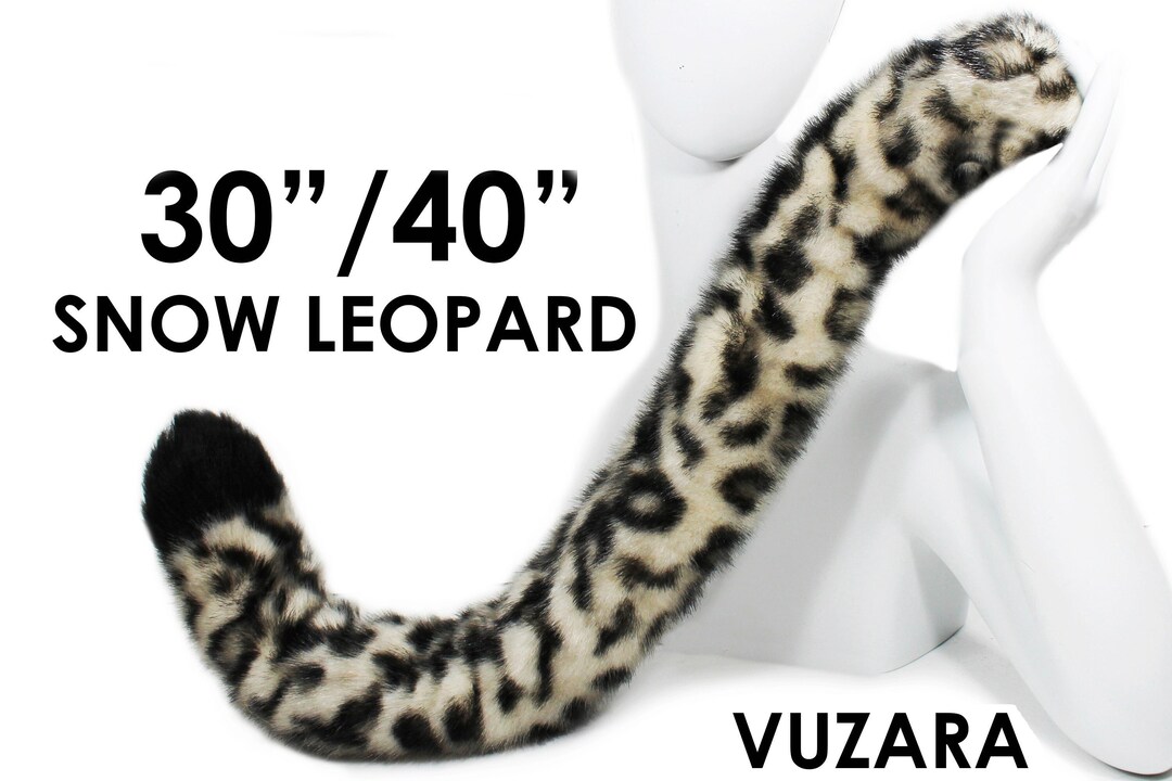 Snow Leopard Tail Cat Tail Fox Tail Cosplay Leopard Tail Kitten Tail ...