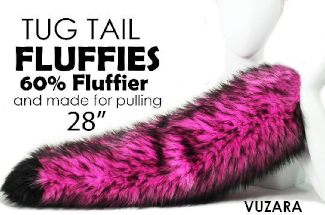 Fox Tail Cat Tail TUG TAIL Fluffies Kitten Tail Clip on Tail Cosplay ...
