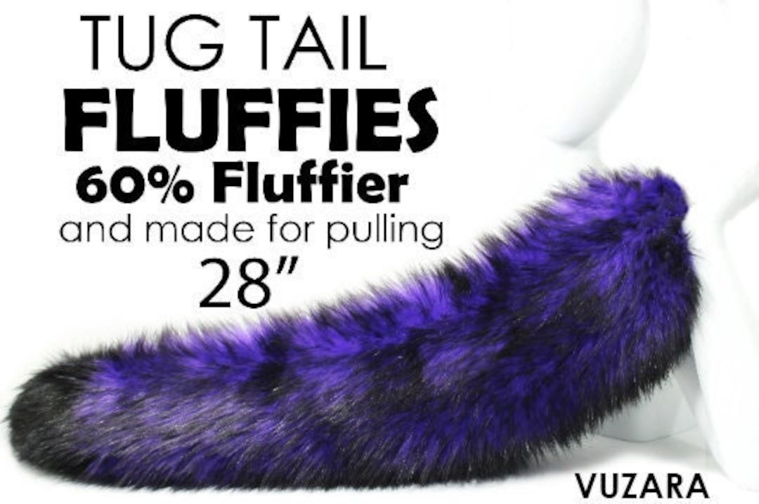 Fox Tail Cat Tail TUG TAIL Fluffies Kitten Tail Clip on Tail Cosplay ...