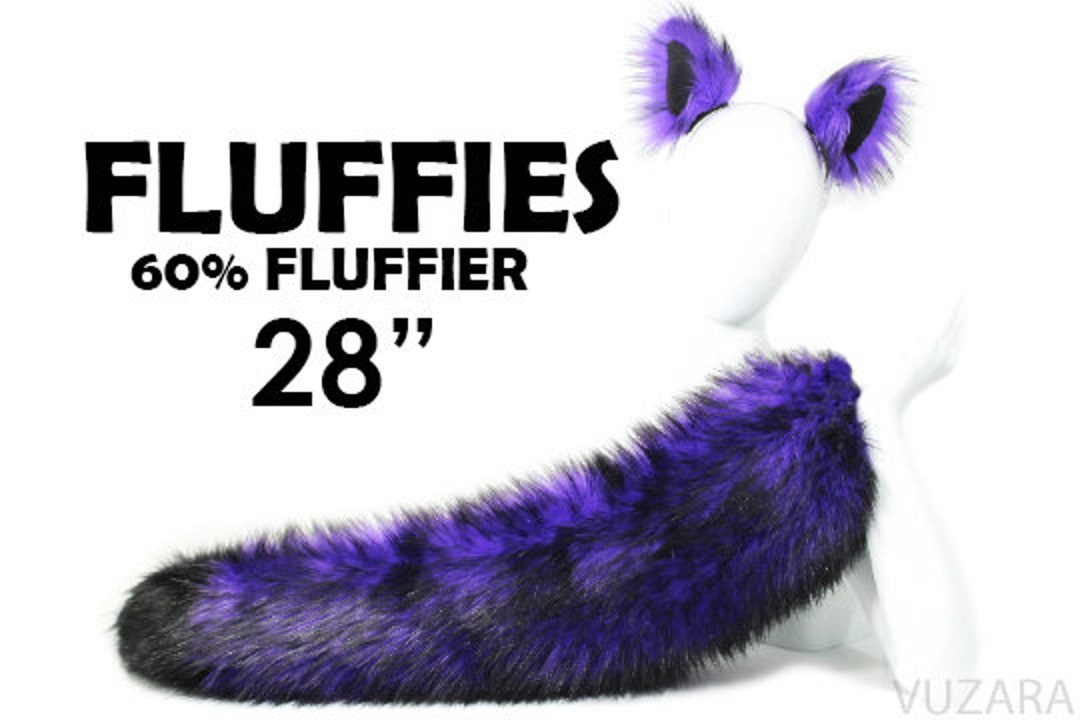 Fox Tail Cat Tail Clip on Tail Cat Tail Fluffies Fox Ears Cat Ears ...