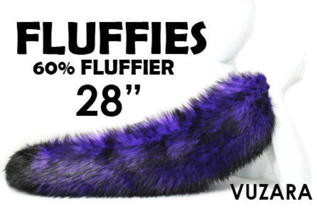Fox Tail Cat Tail Clip on Tail FLUFFIES Tail Kitten Tail Cosplay Tail ...